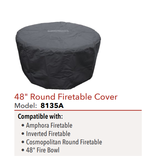 48" Fire Table Cover by American Fyre Designs – Luxe Heat Emporium