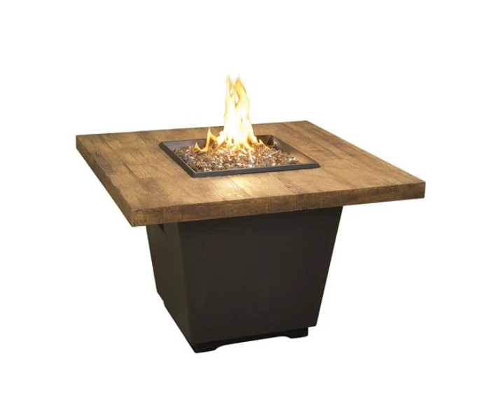 36" Reclaimed Wood Cosmo Square Fire Table by American Fyre Designs ...