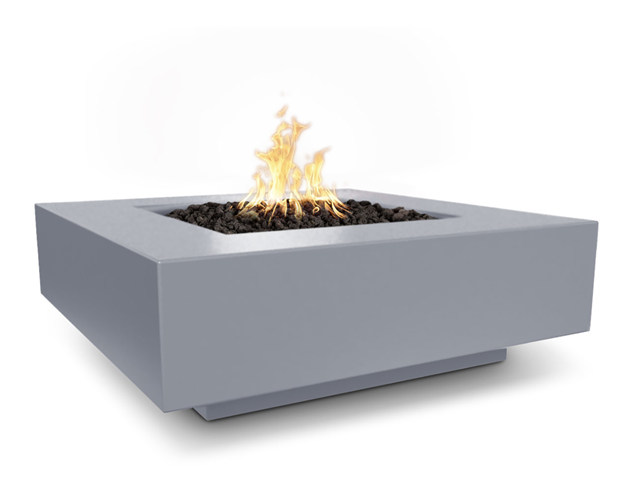 36" Cabo Square Fire Pit in Smooth GFRC Colors by The Outdoor Plus ...