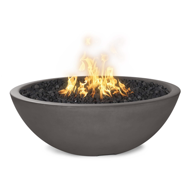 48" Sedonal Narrow Ledge Fire Pit in Smooth GFRC Colors by The Outdoor ...