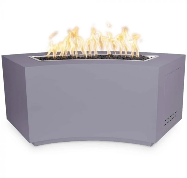 60" Dixie Curved Fire Pit in Powder Coat by The Outdoor Plus – Luxe ...