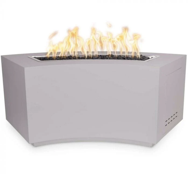 72" Dixie Curved Fire Pit in Powder Coat by The Outdoor Plus – Luxe ...