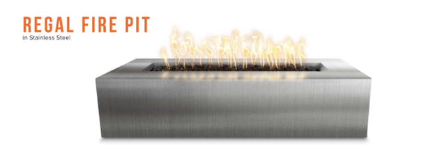 48" Regal Fire Pit in Stainless Steel by The Outdoor Plus – Luxe Heat ...